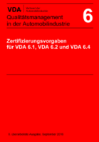 VDA 6 – Certification Rules for VDA 6.1, VDA 6.2 and VDA 6.4 (ID 301 ...